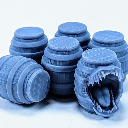 3D file Barrel Mimic 👹 ・3D print object to download・Cults