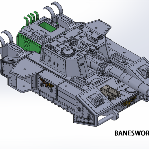 🪖 Baneblade variants full RC scale 1/18・ STL File for 3D printing・Cults