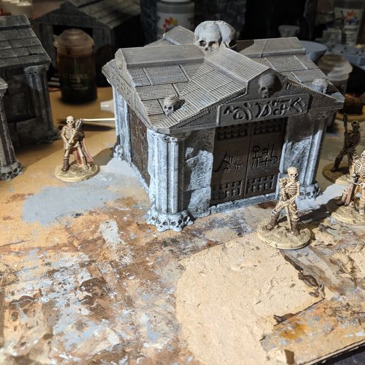 🎲 Fantasy Wargame Terrain - Necromancer Mausoleum/Crypt・Free STL File ...
