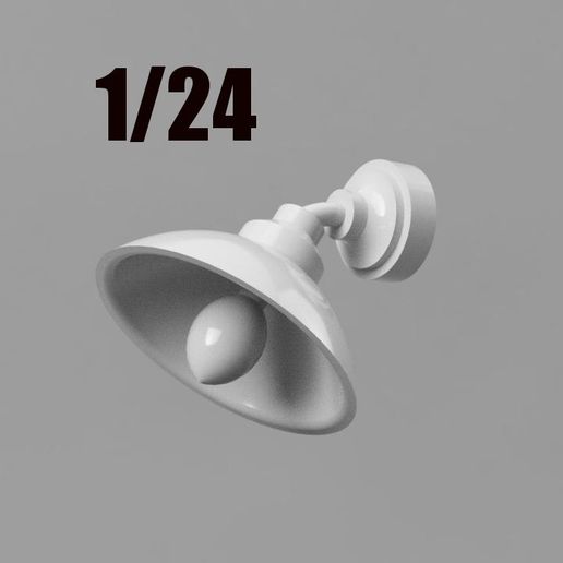 STL file 1/24 outside wall lamp 🔦 ・3D printer design to download・Cults