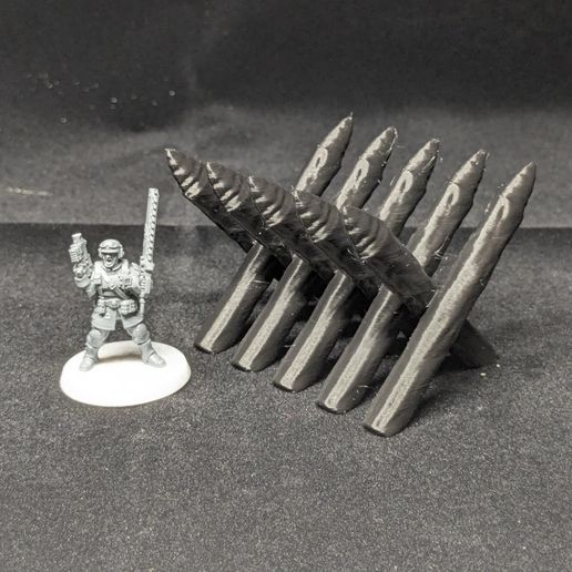 🎲 Viking Palisade Wall and Cheval de Frise Spiked Barricades 32mm Scale ...
