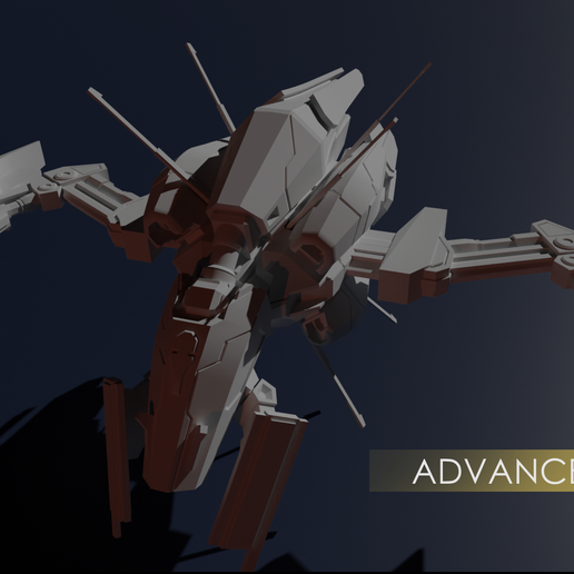🚀 Miniature Spaceship 3D Model STL | Gryphon Tactical Frigate | Model ...
