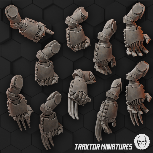 🎲 Mk Hex Serpent Destroyer Gauntlets・ 3D File for 3D printing・Cults
