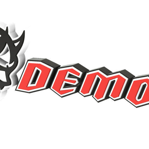 🎨 Dodge SRT Demon Big Logo for LED 2 Versions・ STL File for 3D printing ...