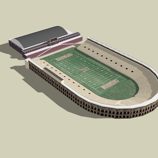🏟️ Harvard Stadium (Harvard Crimson)・ STL File for 3D printing・Cults