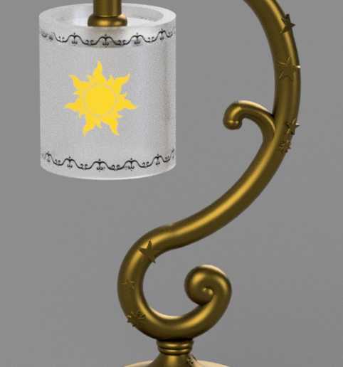 🔦 Light Rapunzel Tangled - Rapunzel lamp・Archivo STL Gratis para ...