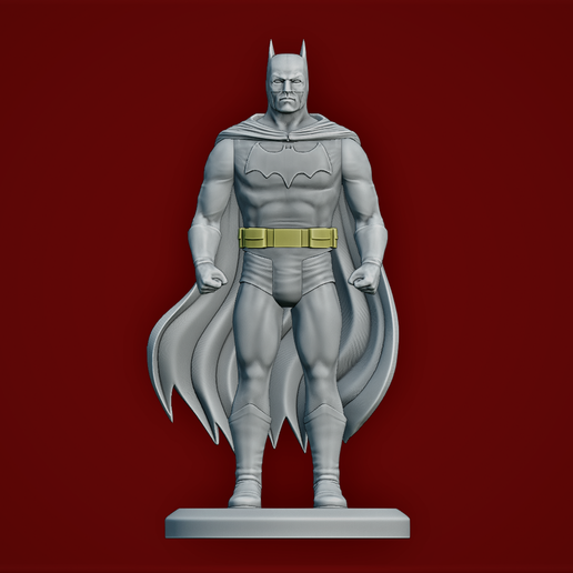 👾 RETRO ARTICULATED BATMAN・ STL File for ・Cults