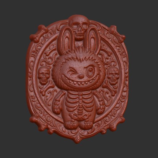💀 skull labubu cnc model・ STL File for 3D printing and CNC machining ...
