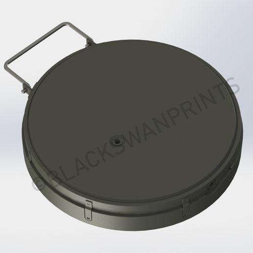 🪖 WW2 German Tellermine 35 Anti-Tank Landmine・ 3D File for 3D printing ...