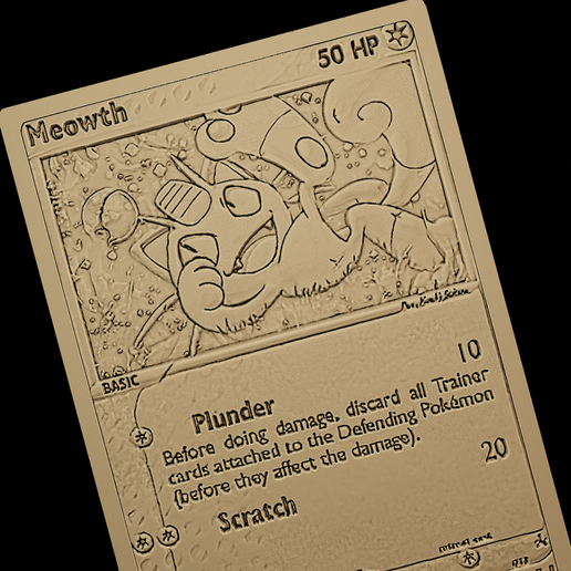 🐉 Meowth pokemon・Free STL File for 3D printing・Cults