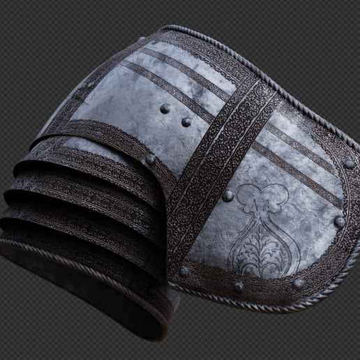 🎨 PAULDRON LORDS OF THE FALLEN DAMASCENED – DARK CRUSADER FAN ART STL ...
