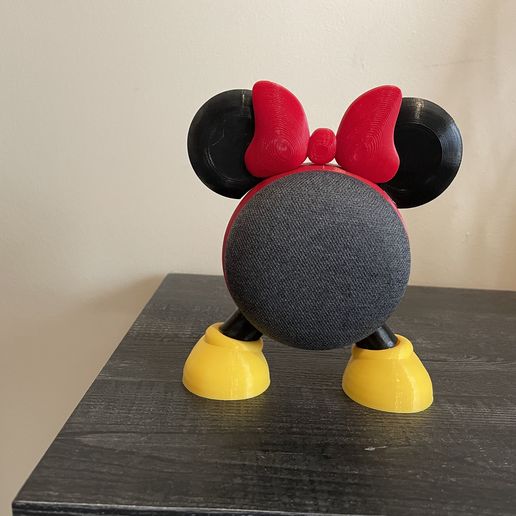 🐁 Mickey or Minnie Mouse Google Mini Home Holder・ STL File for 3D ...