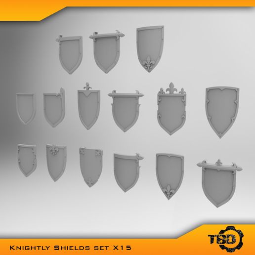 🛡️ Knightly Shields・ STL File for 3D printing・Cults