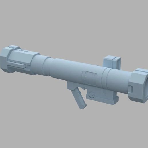 STL file Gundam Leo Bazooka 144th scale 🤖 ・3D printing template to ...