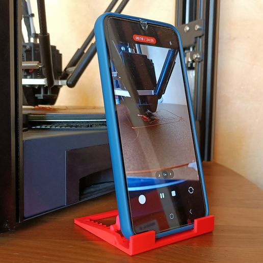 📞 Foldable adjustable phone holder | Phone stand・ STL File for 3D ...