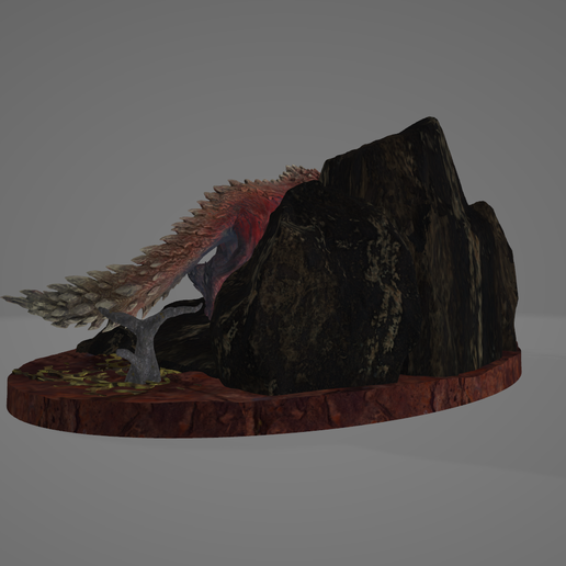 👹 MONSTER HUNTER ODOGARON FIGURE・ STL File for 3D printing・Cults