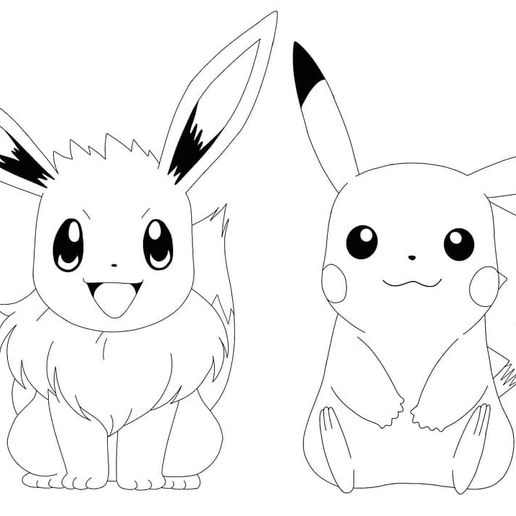📁 Pikachu & Evoli pokémon laser engraving laser cut file svg・ STL File ...