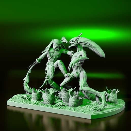 👽 ALIEN VS PREDATOR・ 3D File for ・Cults