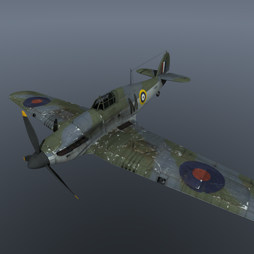 STL file Hurricane Mk.I/L FAA M 🚁 ・3D printer design to download・Cults