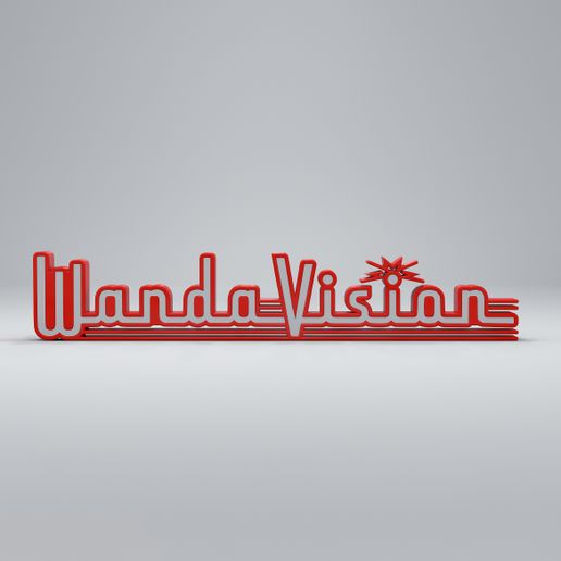 🎲 Wanda Vision Marvel MODULAR LOGO / LETTERING・ STL File for ・Cults