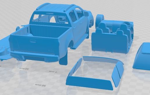 3D file Isuzu D Max Double Cab Huntsman 2014 Printable Car 🚕 ・3D printable design to download・Cults