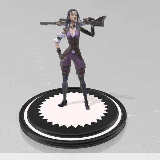 🖨️ CAITLYN ARCANE / LEAGUE OF LEGENDS MODEL - STL AND OBJ FILES FOR 3D ...