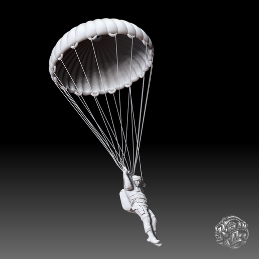 🪖 Military Paratrooper #2・ STL File for 3D printing and CNC machining ...