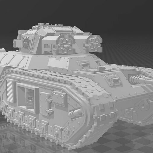 🖖 Macharius Pup Vulcan Turret・Free 3D File for 3D printing・Cults