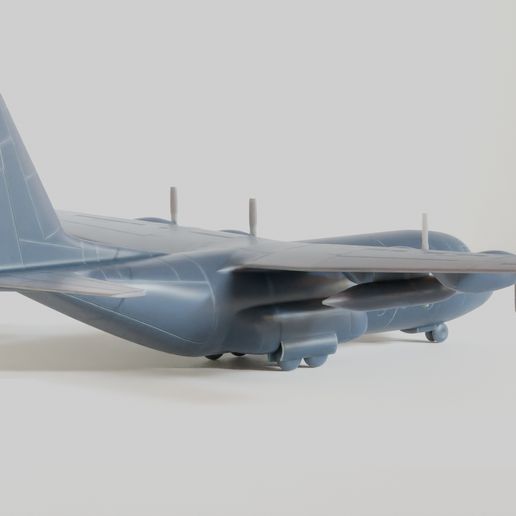 🪖 Lockheed C-130 Hercules・ STL File for 3D printing・Cults