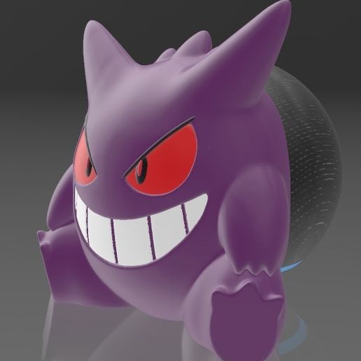 STL file Suporte Alexa Echo Dot 4a e 5a Geração Gengar Sitting Pokemon ...