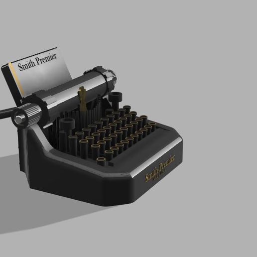 ️ Typewriter 1900・ STL File for 3D printing・Cults