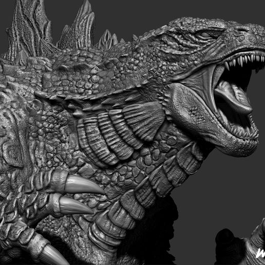 🎬 WICKED MOVIES GODZILLA SCULPTURE: TESTED AND READY FOR 3D PRINTING ...