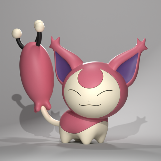 STL file Pokemon Skitty 🐉 ・3D printing idea to download・Cults