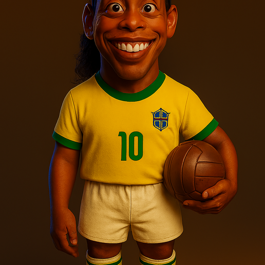 ⚽ Ronaldinho・ STL File for 3D printing・Cults