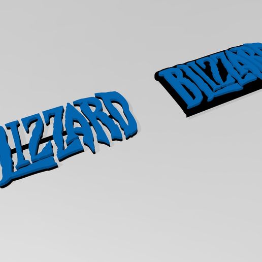 🪞 BLIZZARD LOGO・ STL File for ・Cults