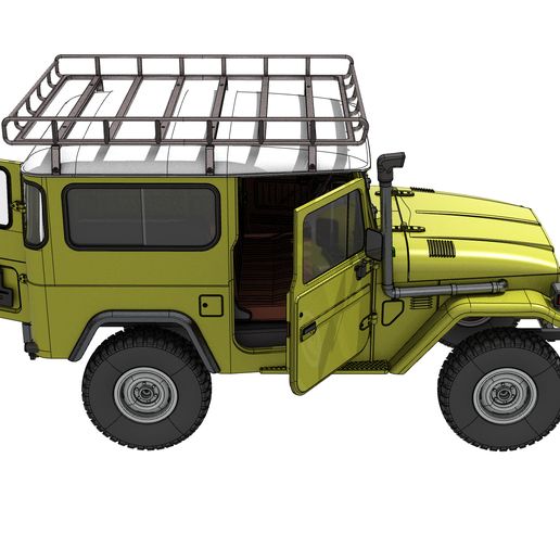 TOYOTA LAND CRUISER FJ40 SHORT WHEEL BASE 3D PRINT RC BODY STL FILE 3D ...