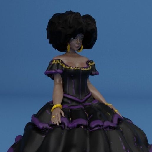👾 Statue of Maria Mulambo Pomba Gira | Spirit Umbanda Candomblé・ STL ...