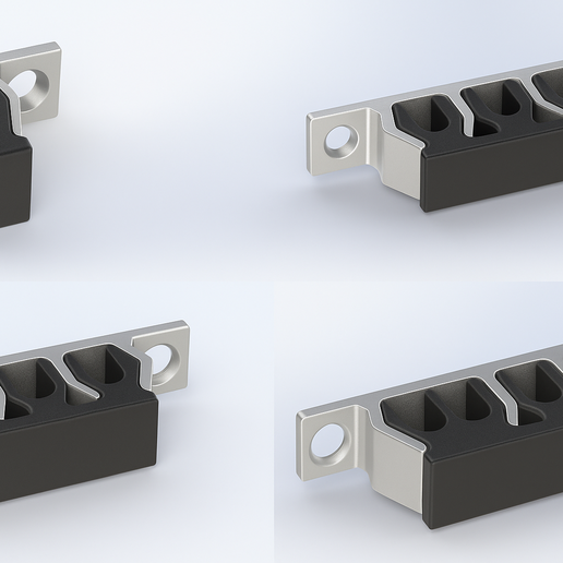 Cable Organizer – Wall/Panel Mount Wire Management Holder - Cults3D 3D ...