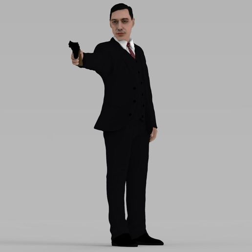 🎨 Al Pacino Michael Corleone Godfather figurine full color 3D printing ...