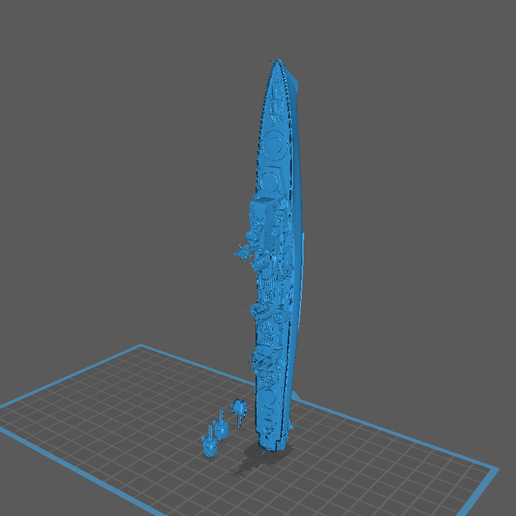 🗺️ World of Warships 1/700 Halland Destroyer Mini model kit・ OBJ File ...