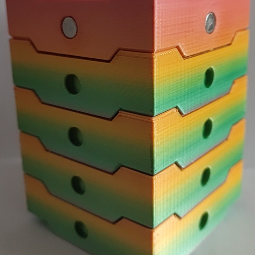 STL file Stackers - 3D-printable board game organizers, Double triangle ...