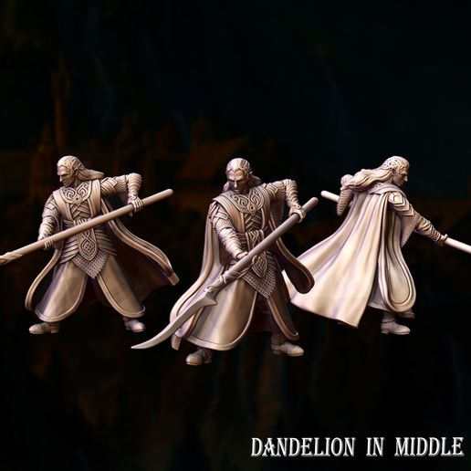 🤴 High King of High Elf・ STL File for 3D printing・Cults