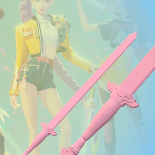 🗡️ Rumi Sword-Kpop demon hunters・ STL File for 3D printing・Cults