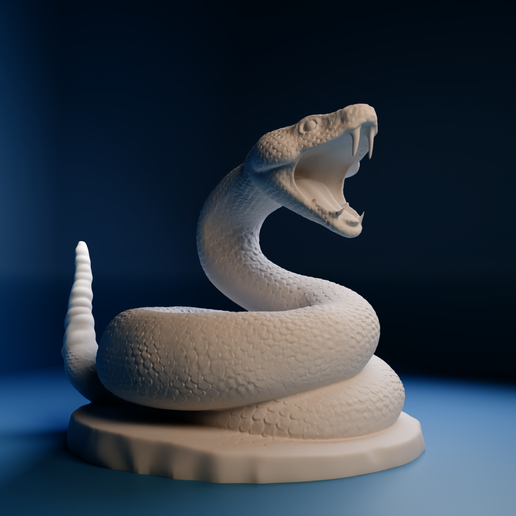 🐍 Rattle snake stl・ STL File for 3D printing・Cults