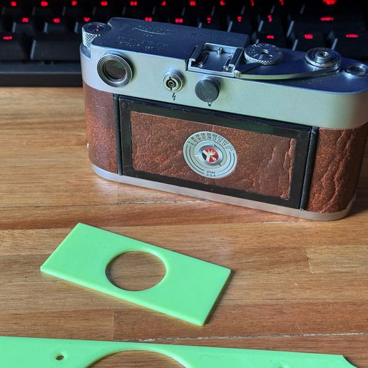 📷 Leica M3 Leatherette Cutting Template・ STL File for 3D printing・Cults