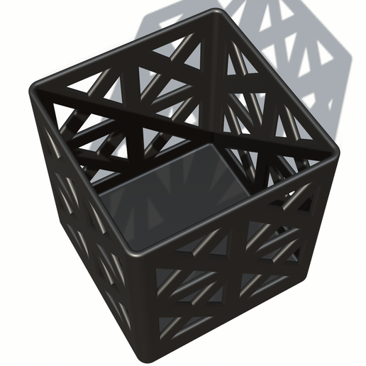 📦 GeoLattice Modular Cube | Modern 3D Printable Storage Box・ STL File ...