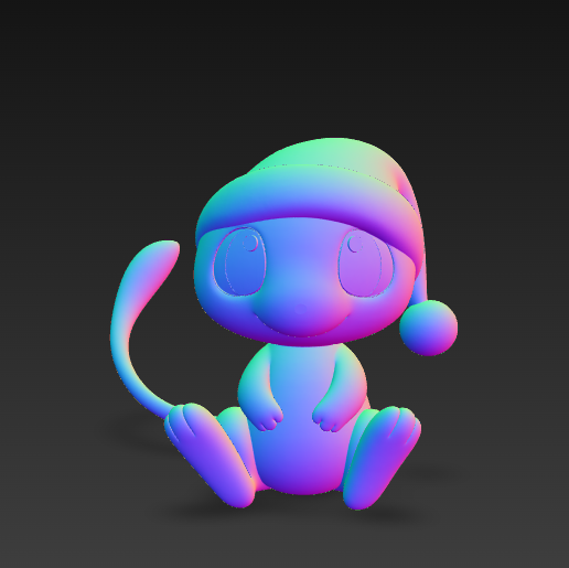 🎄 Christmas Mew Pokemon chibi・ STL File for 3D printing・Cults