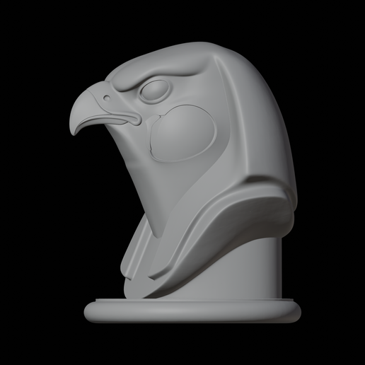 👤 Egyptian Falcon Bust Sculpture・ 3D File for 3D printing・Cults