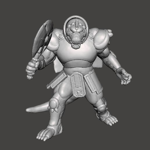 🐉 DQ CROCODINE MINIATURE MODEL FOR FANTASY GAMES DND RPG・ STL File for ...
