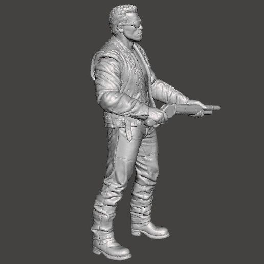 T-800 T2 WITH BATTLE DAMAGE MINIATURE MODEL FOR SCIFI GAMES RPG DND ...